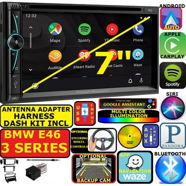 BMW E46 BLUETOOTH DVD USB Double Din Car Stereo Radio Dash Kit OPTIONAL ...