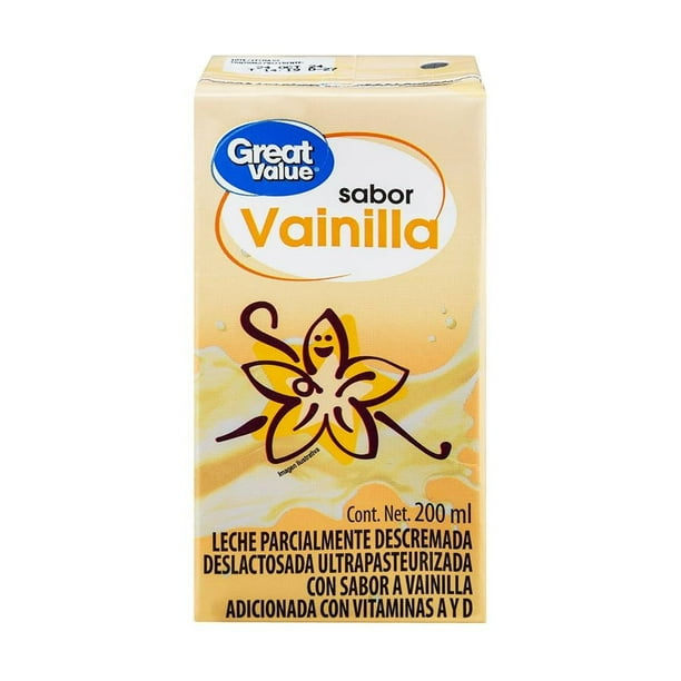 Leche Great Value vainilla 200 ml | Walmart en línea