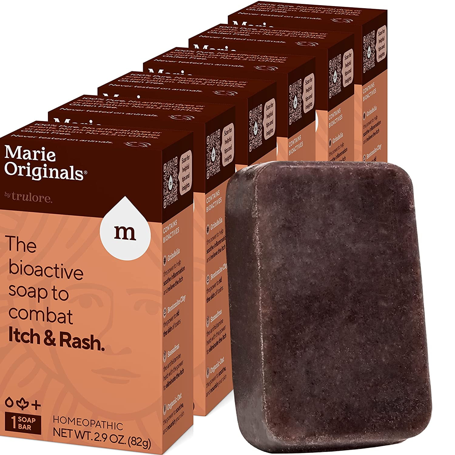 Marie Originals Itch Relief Natural Bar Soap Body Soap Bar for Insect ...