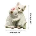 COFEST Cute Cats Resin Cute Models Statues Small Tabletops Characters Cats Models Bonsai Home ...