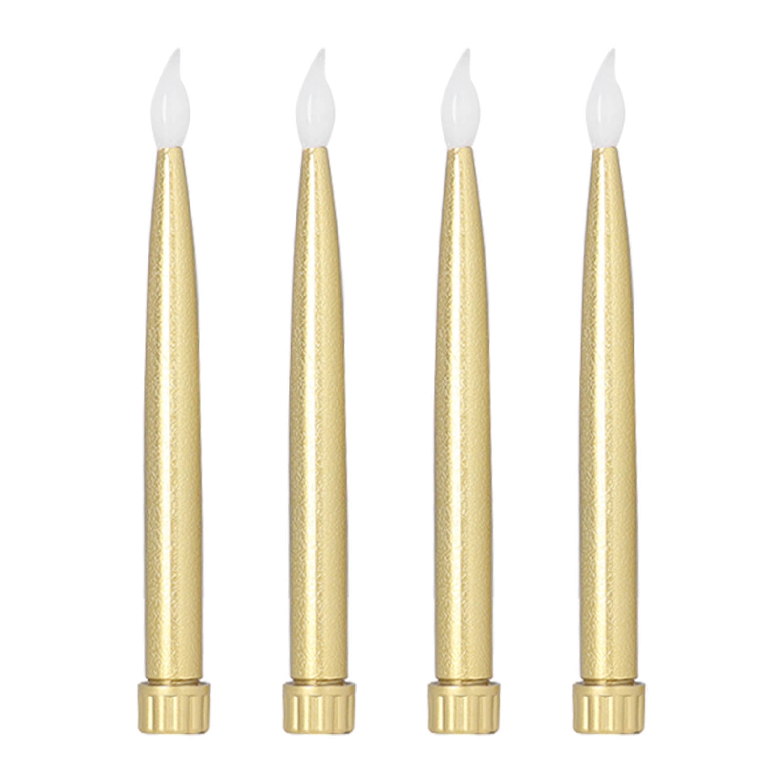 4 Velas LED Largas con Pilas Nikou Lámpara Electrónica de Vela Larga ...