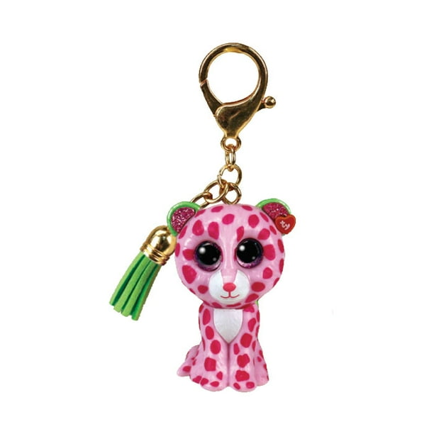 TY Beanie Boos - Mini Boo Collectible Clips - GLAMOUR the Pink Leopard ...