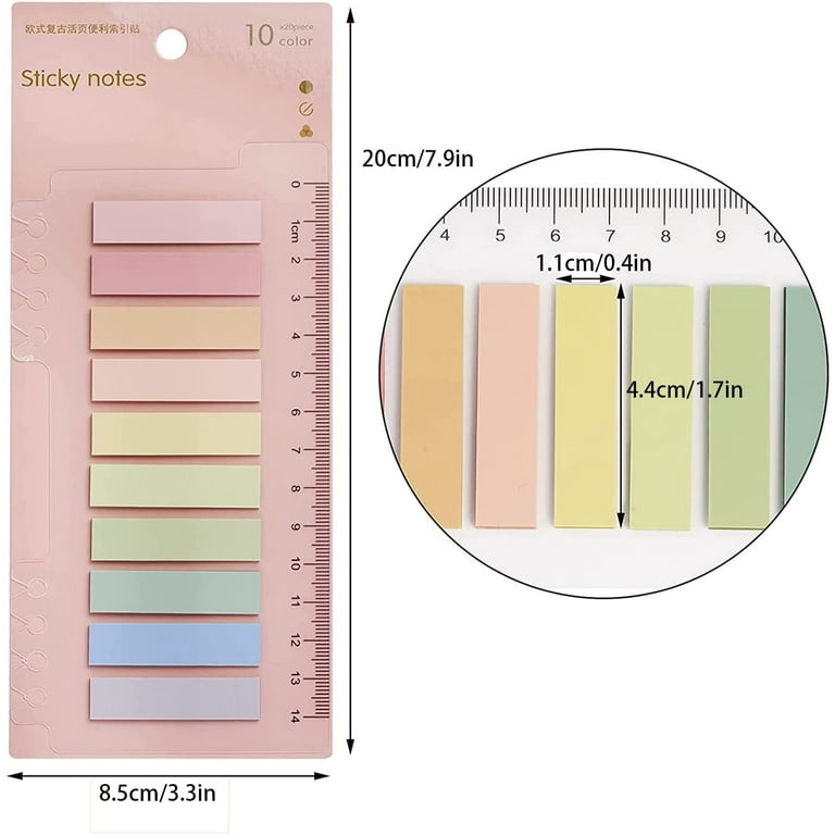 3600 Pcs Colorful Page Marker Tabs 3600 Pcs Colorful Sticky Tabs - 180 ...
