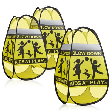 GoSports Neon Children's Slow Down Man! High Visibility Street Safety ...