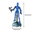 Holloyiver Assembled T13 Action Figure with Stand, 3D Printed Dummy 13 ...