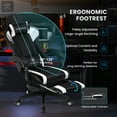GTRACING Gaming Chair with Footrest Ergonomic Reclining Office Chair ...