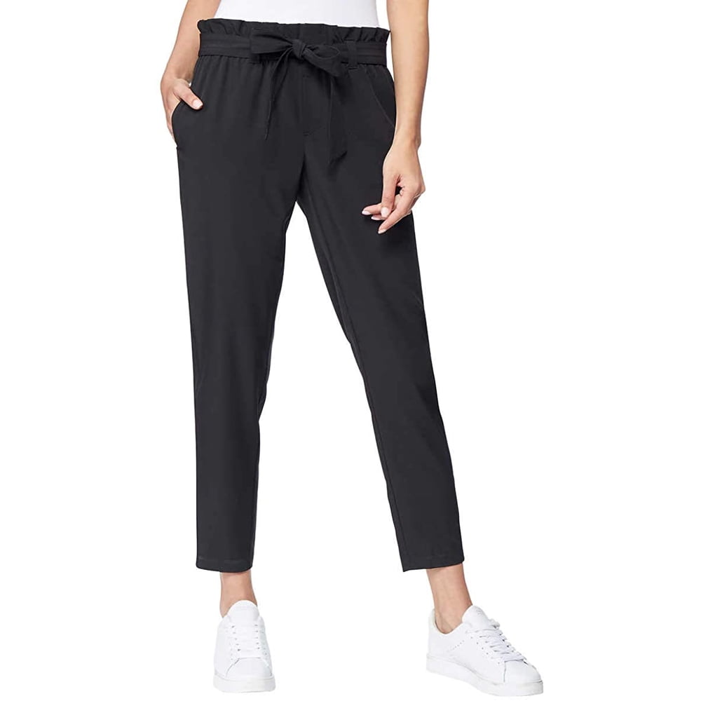 32 Degrees - 32 Degrees Women's Tie Front Travel Pants, Black XL - NEW ...