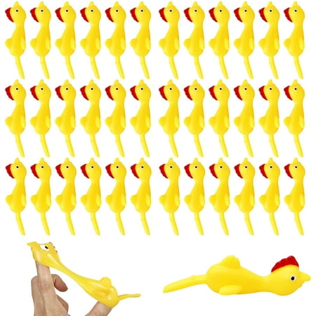 50 Pack Slingshot Chicken Rubber Chicken Flick Chicken Flying Chicken ...