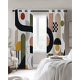 Abstract Color Block Blackout Curtains for Bedroom Living Room, Modern ...