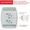 GE 6 Ac Grounded Tap Outlet, White, 2 Pack, 46852 - Walmart.com