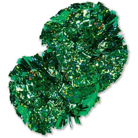 Chasse Holographic Cheerleading Pom Poms - Shiny Metallic Foil Cheer ...