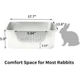 Stainless Steel Rabbit Litter Box – Large Bunny Litter Box with Grate ...