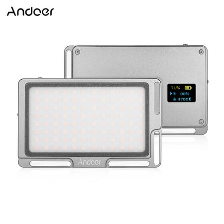 Andoer Portable LED Video Light Panel Camera Fill Light Built-in ...