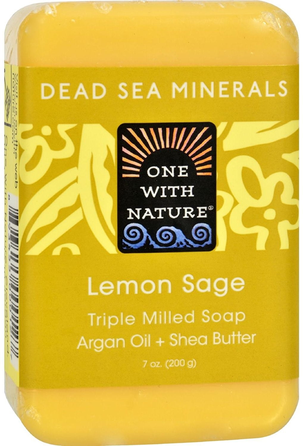 One With Nature Lemon Sage Dead Sea Mineral Soap 7 oz (Pack of 3 ...