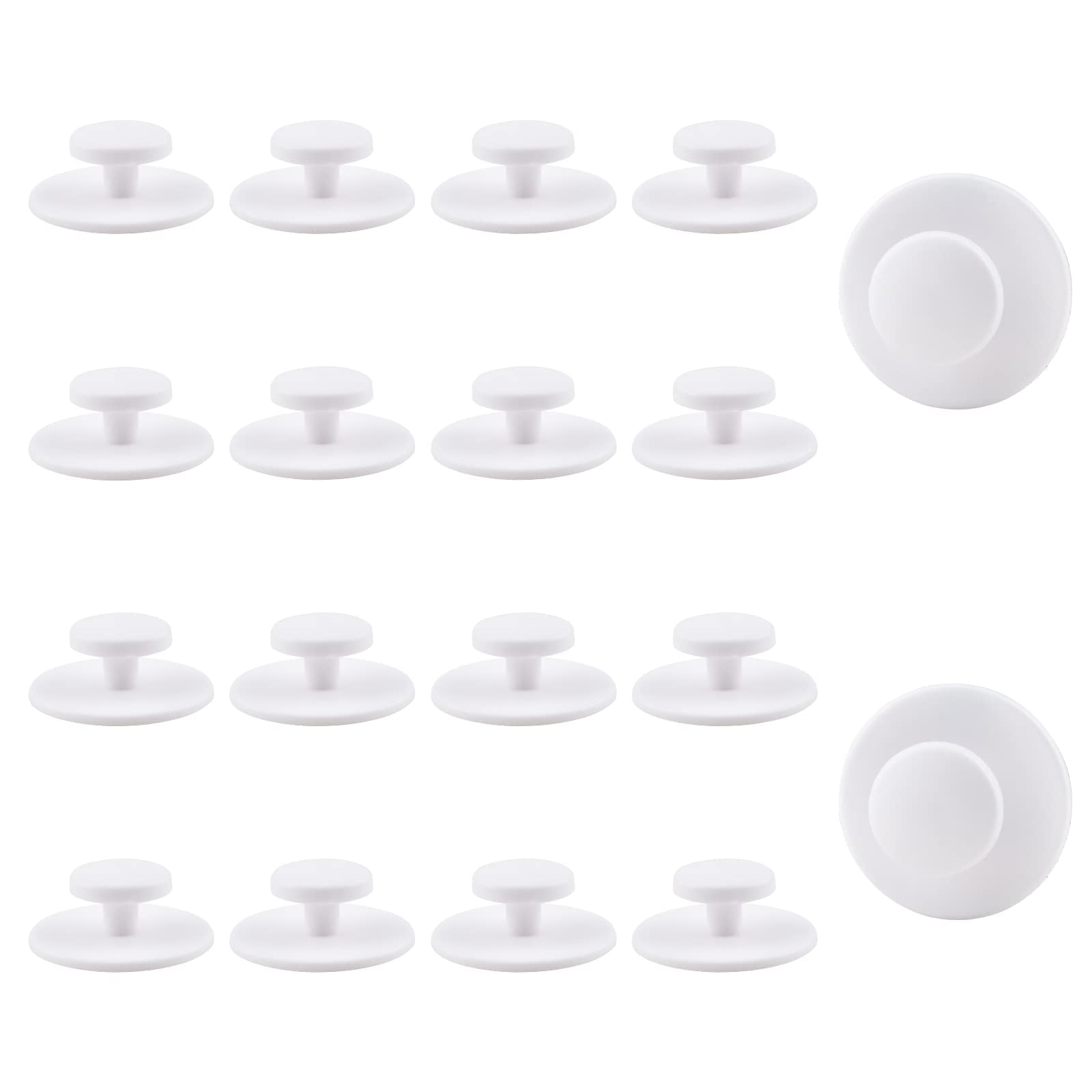 Self-Stick Drawer Knobs Pull Handle, 20pcs Plastic Drawer Handles 3M ...