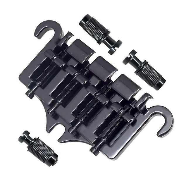 3 Point 4 String Bass Bridge Tailpiece Zinc Alloy Bridges,black - Walmart.ca
