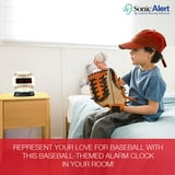 Sonic Alert - Glow Baseball Alarm Clock, Digital Display Alarm Clock ...