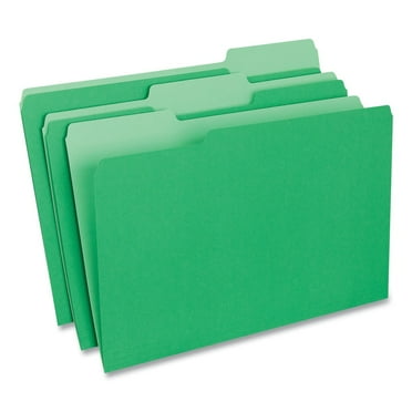 Deluxe Colored Top Tab File Folders, 1/3-Cut Tabs, Legal Size, Blue ...