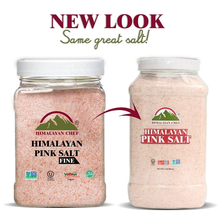 Himalayan Chef Himalayan Pink Salt, Fine-5lbs, 44% OFF