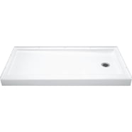 Sterling 60" x 36" x 21-1/2" White Accord Seated Shower Receptor ...