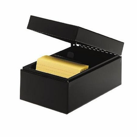 MMF 263869BLA Steel Card File Boxes - 6 X 9 Inches - Black | Walmart Canada
