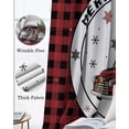 Christmas Blackout Curtains for Bedroom Living Room Darkening Curtains ...