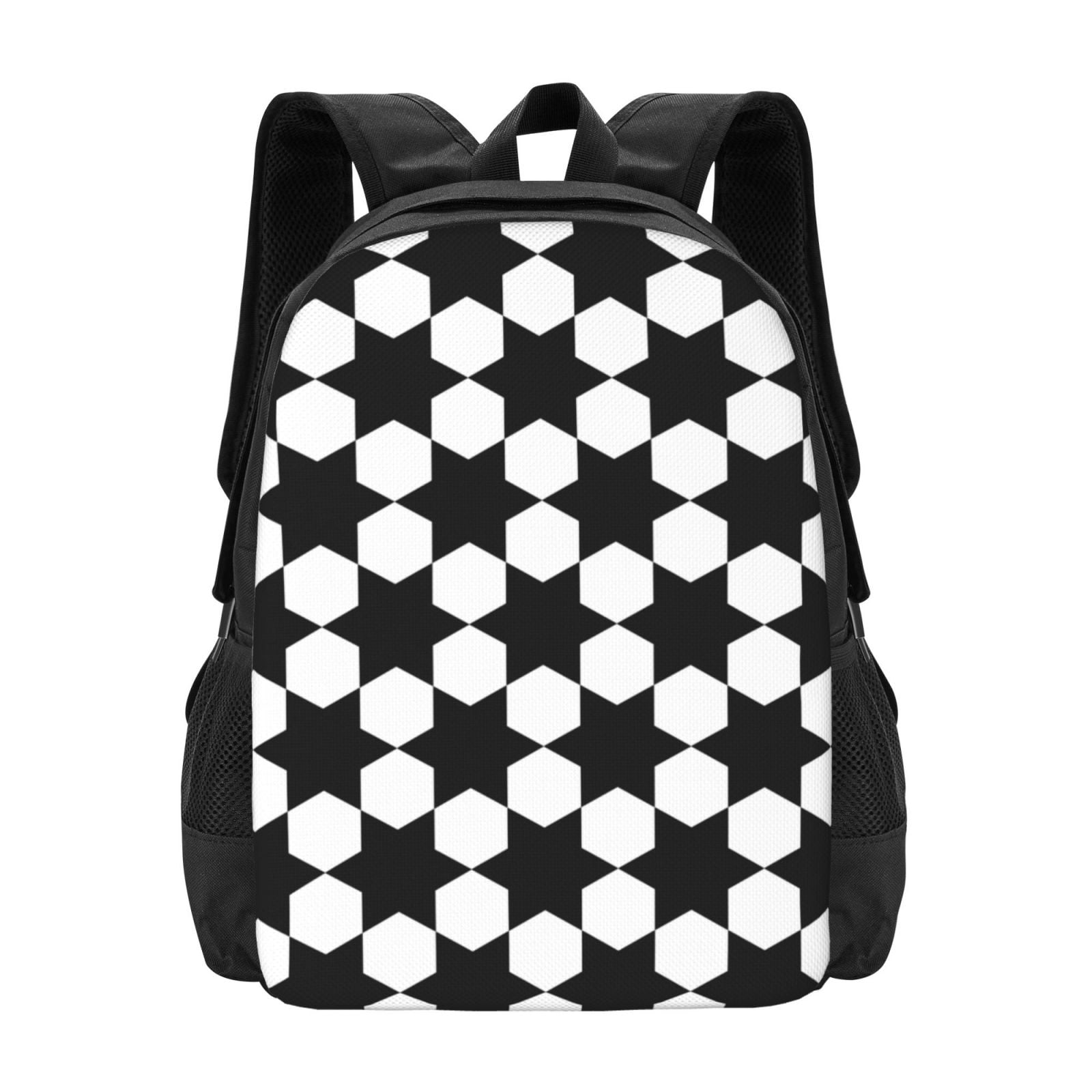 LNWH Backpack, Repeating Hexagonal Texture Pattern Casual Backpack ...