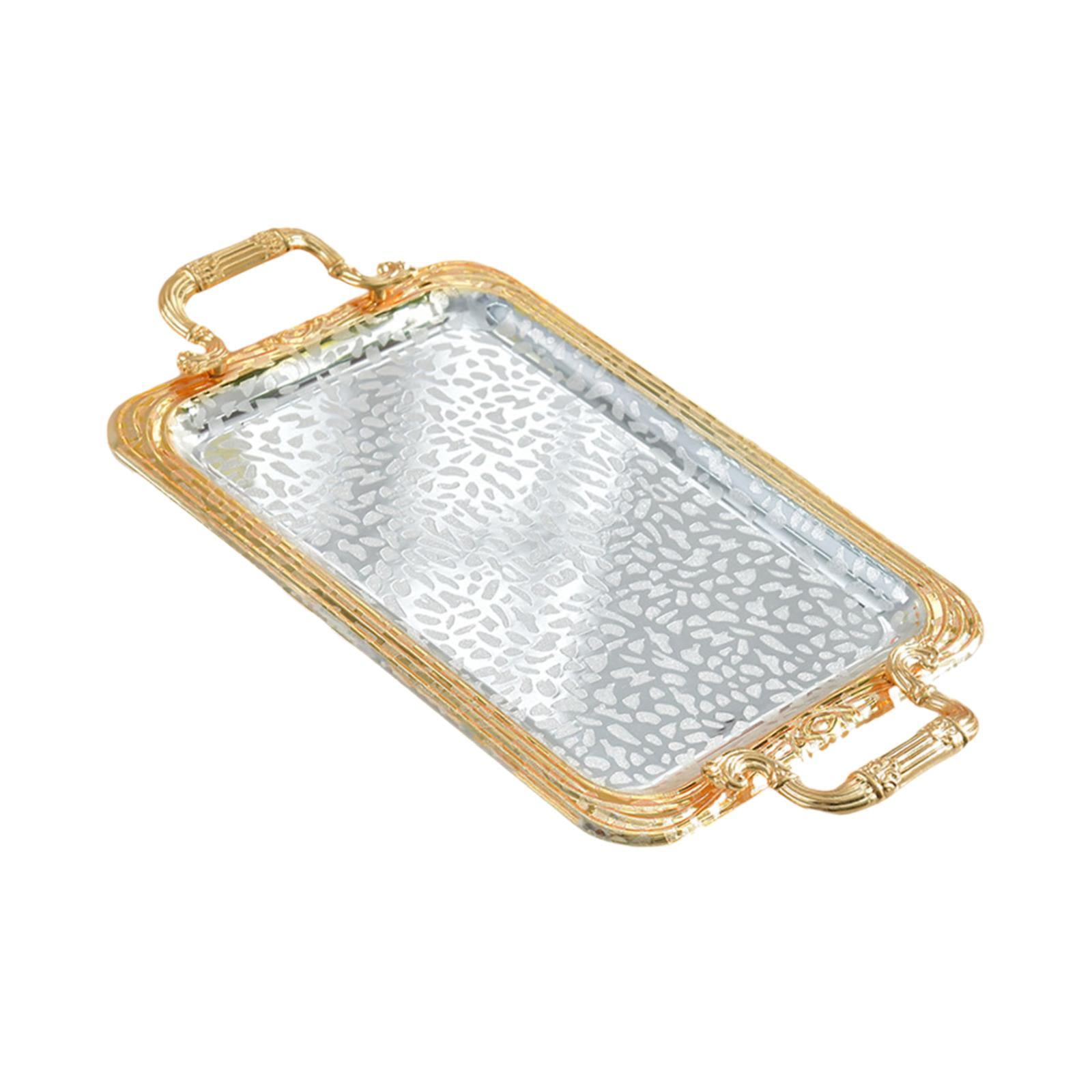 Bandeja para servir joyería, bandeja rectangular multifunción de lujo ...