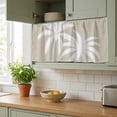 Beige Palm Tree Cabinet Curtains for Kitchen 10"W x 11"L, Summer ...