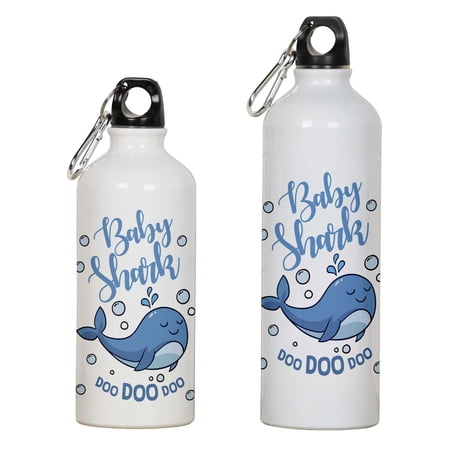 Printtoo Travel Water Bottle Baby Shark Doo Doo Doo Print Aluminum ...