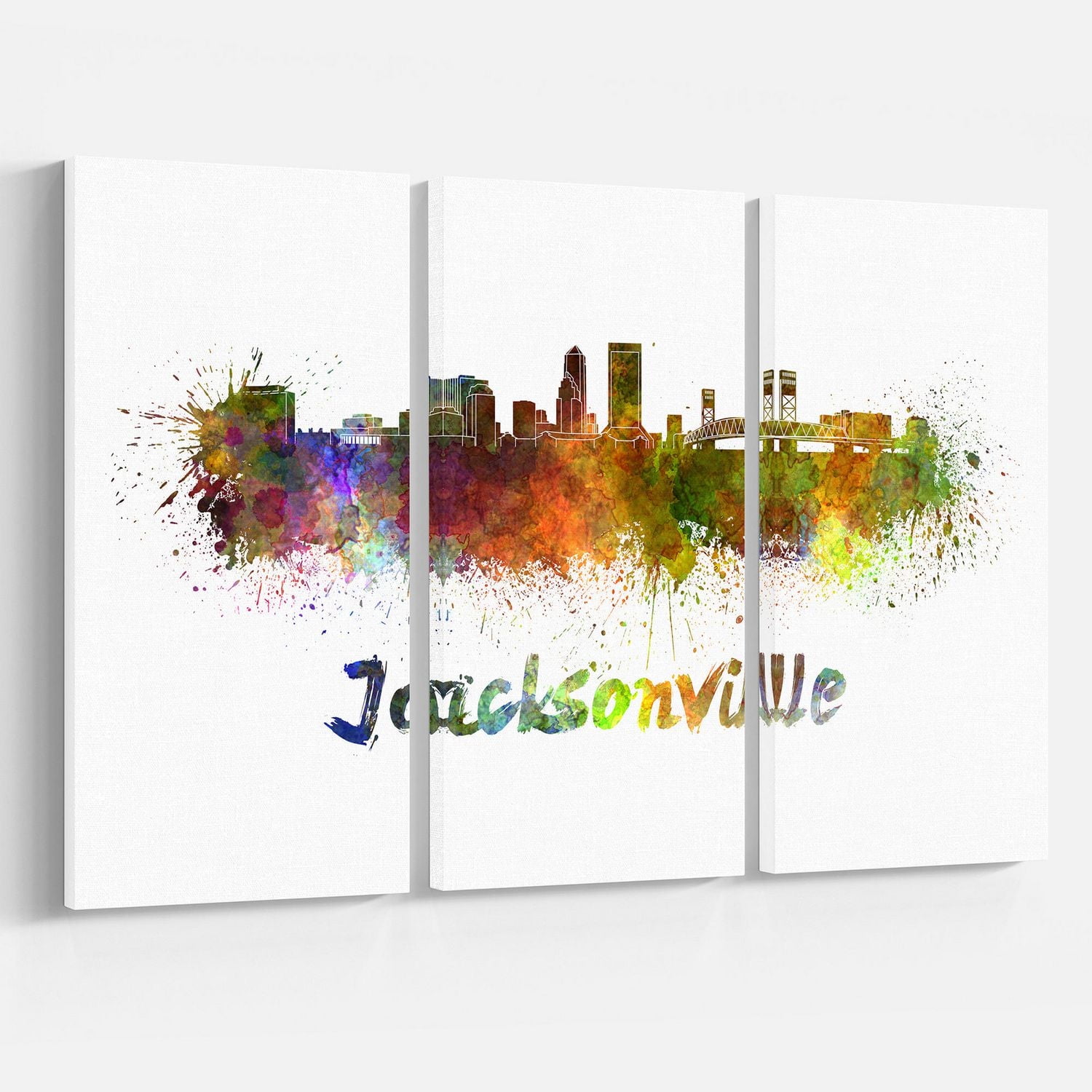 Click here for Designart Design Art Jacksonville Skyline Canvas P... prices