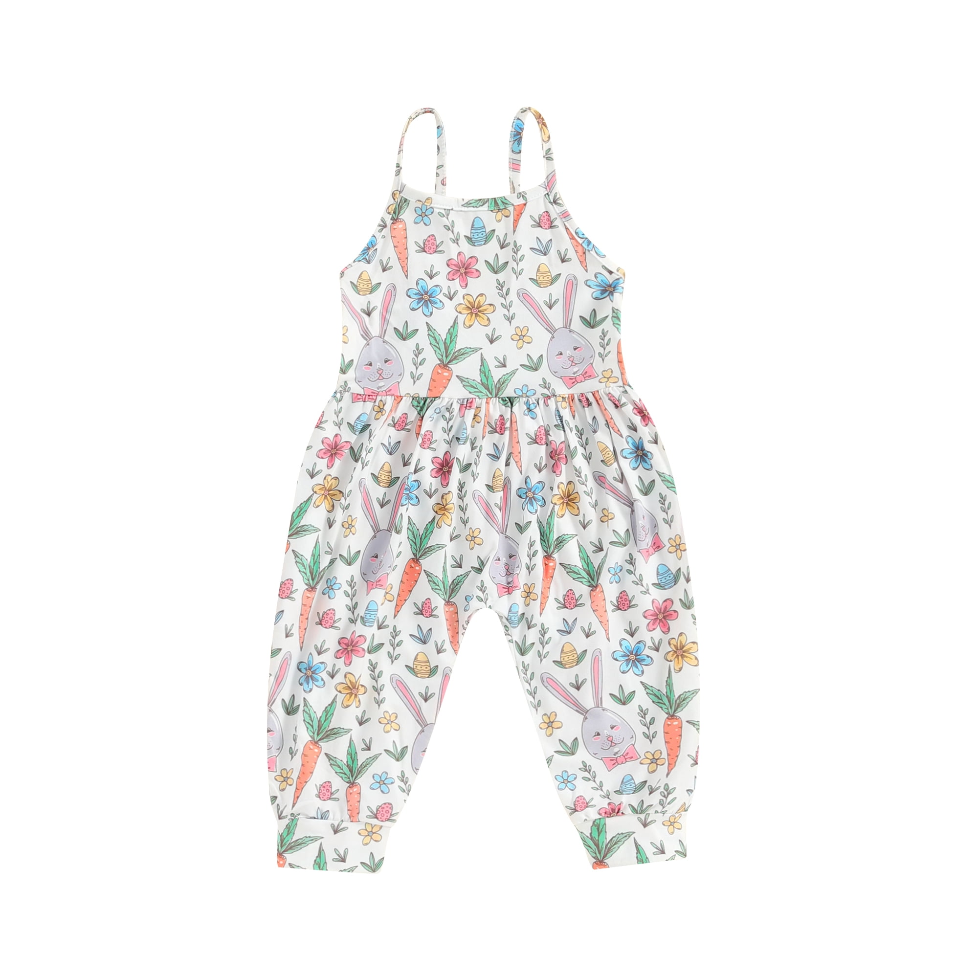 Click here for Gupgi 1-6y Kids Girls Easter Jumpsuits Toddler Str... prices
