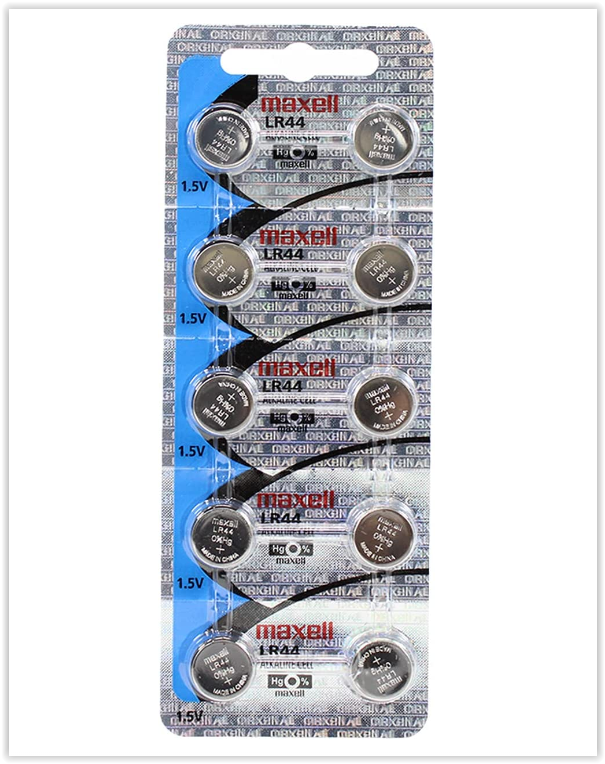 Maxell, LR44 1.55v Alkaline battery - Card of 10 - Walmart.com