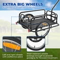 Kojem, Foldable Bicycle Cargo Trailer, Heavy Duty Steel, Black ...