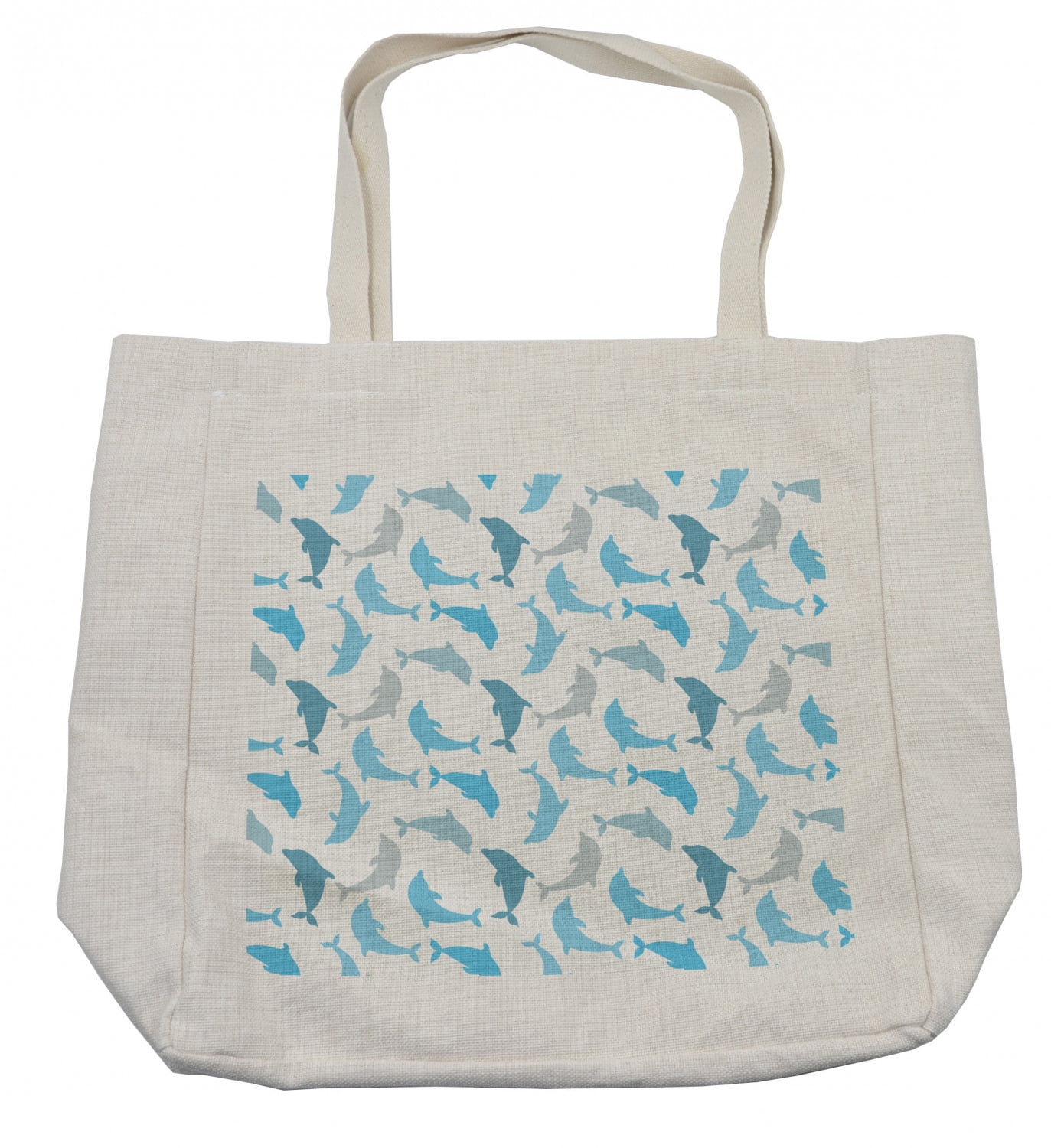 Sea Animals Shopping Bag, Dolphin Fish Underwater Ocean Marine Natural ...