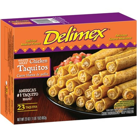 Delimex White Meat Chicken Taquitos, 23 count, 23 oz - Walmart.com