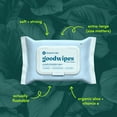 goodwipes Flushable Butt Wipes, Fragrance-Free, 3 Pack, 150 Total XL ...