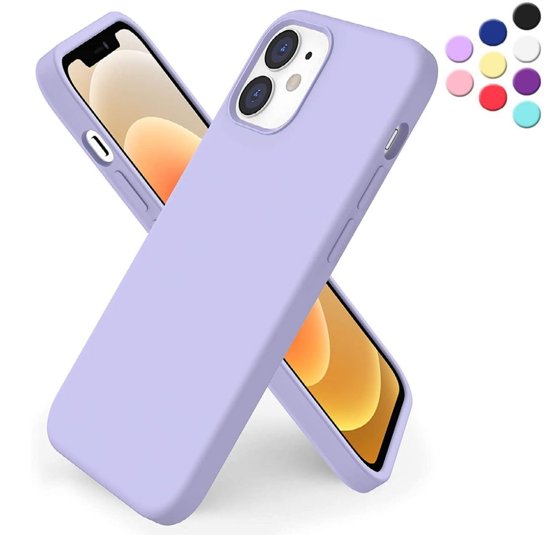 Silicone Case for iPhone 12 Mini -{Shock-Absorbent- Raised Edge ...