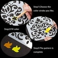 SUNNYCLUE 3pcs Plastic Painting Stencils, Bird Butterfly Leaves Flowers ...
