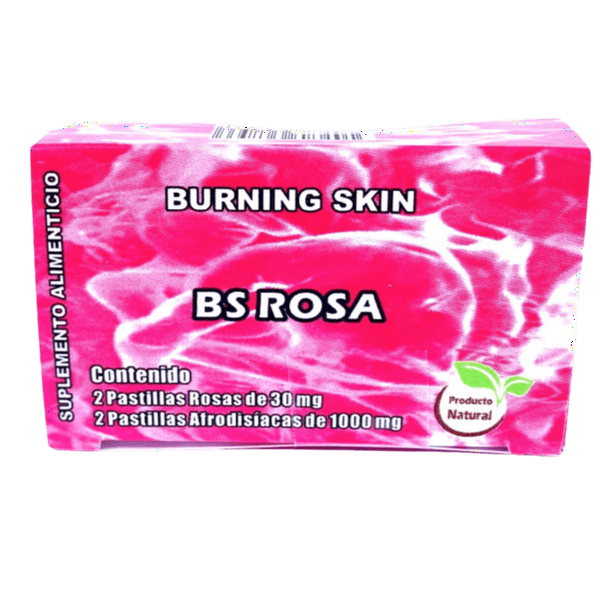 20 Pastillas Vigorizantes Bs Rosa Para Mujer 10 Piezas Burning Skin BS ...