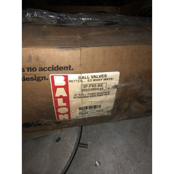 BALON BALL VALVES 2F-F92-SE 2” FULL PORT DUCTILE SCREWED END 2000 W.P ...