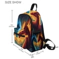 ALAZA Cool Dragon with Fire Pattern School Backpack Student Bookbag ...