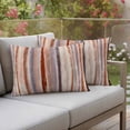 2 Pack Outdoor Waterproof Throw Pillow Covers,Vintage Red Brown Purple ...