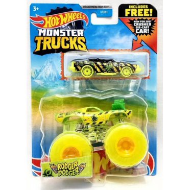 Hot Wheels Monster Trucks (2021) Mattel Rodger Dodger Blue Mini Toy Car ...