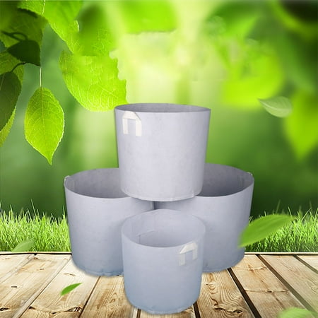 Round Non-woven Cloth Plant Grow Bag Plant Pouch Root Container ...