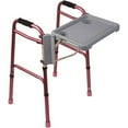 DMI Universal Medical Walker Tray, Folding, Cup Holders, Tool Free, Gray, 18.5 Inches - Walmart.com