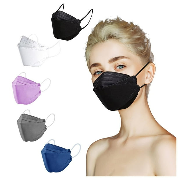 50 mascarillas desechables KF94, mascarilla KF94 empaquetada individualmente, tipo boca de pez ...