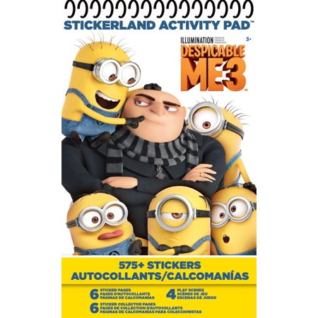 Stickerland Activity Pad - Despicable Me 16 pages New st9021 | Walmart ...