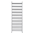 Mainstays 10-Tier Silver & Black Narrow Shoe Rack for Shoe Storage ...