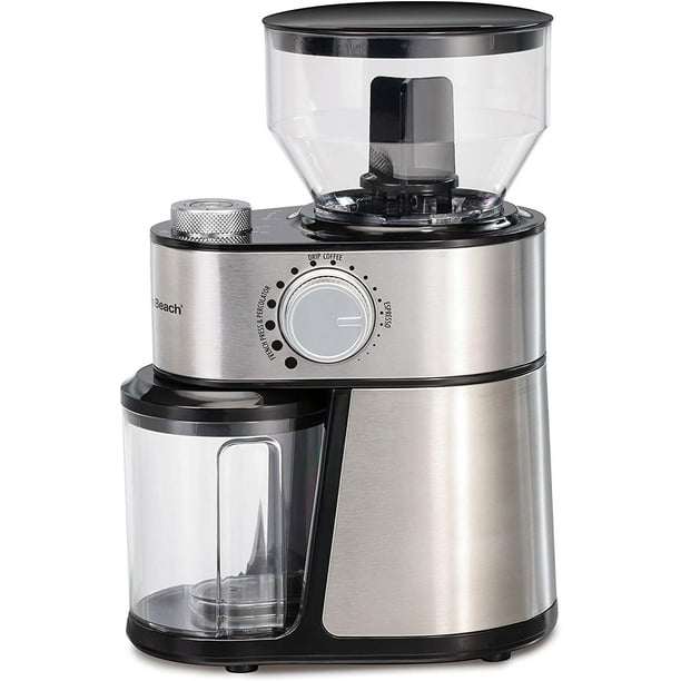 Hamilton Beach Electric Burr Coffee Grinder con tolva grande | Walmart ...